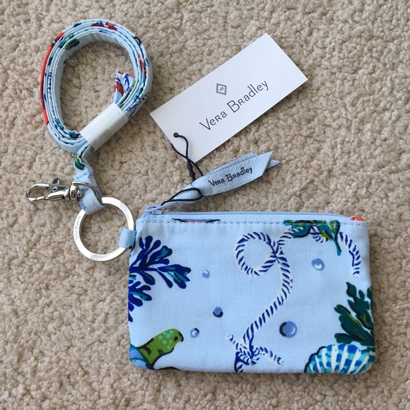 Vera Bradley | Bags | Vera Bradley Zip Id Lanyard Nwt Anchors Aweigh ...